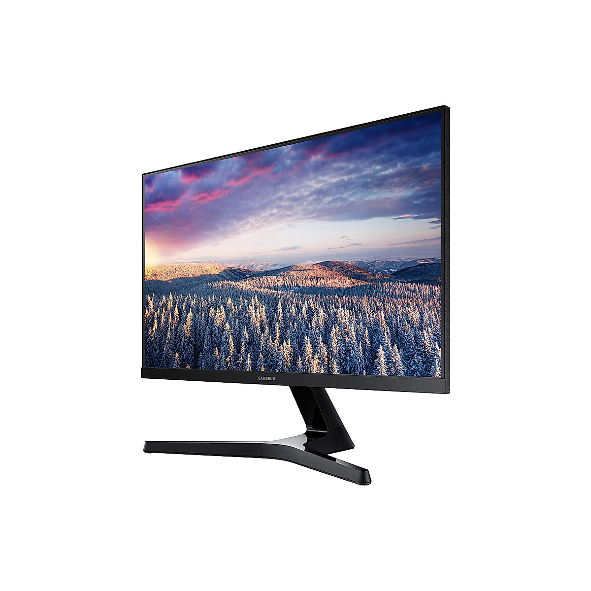 Samsung Business SR35 Series 24-Inch FHD 1080p Computer Monitor, 75Hz, IPS Panel, HDMI, VGA (D-Sub), VESA Compatible, Ultra-Thin 3-Sided Border-Less Bezel (LS24R356FZNXZA) (Renewed), Black