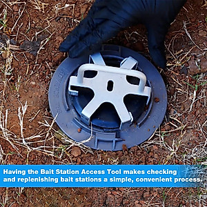 JIOTAR Termi-te Bait Station Access Tool For Advance Termi-te Bait Station Lids Remover-Easy Opening of Bait Station Lids- Metal