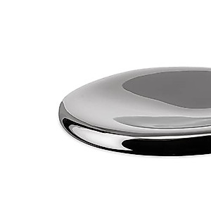 Alessi "T-1000" Spoon Rest in 18/10 Stainless Steel Mirror Polished, Silver
