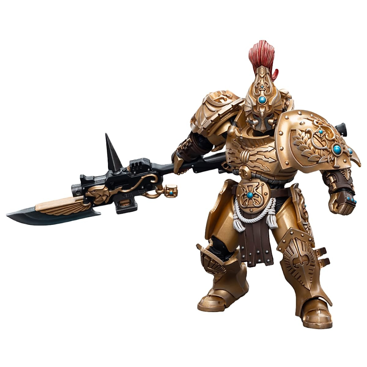 HiPlay JoyToy Warhammer 40K Collectible Figure: Adeptus Custodes Custodian Guard with Guardian Spear 1:18 Scale Action Figures JT7806 (Guard with Guardian Spear)