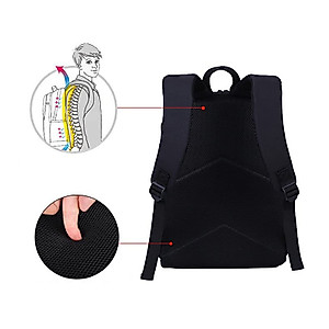 Homruis Fashion Backpack And Inclined Shoulder Bag Laptop Backpack Cute Cartoon Backpack For Women Men