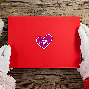 Muminglong 1.5 Inch Thank You Pink Love Mail Stickers, Small Shop Stickers, Small Business, Packaging Sticker, Thank You Sticker,500 PCS