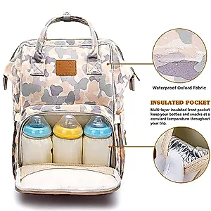 Limhoo Diaper Bag Backpack for Men Dad, Waterproof Large Canvas Camo Nappy Bags, Baby Care Bag (New Camouflage)