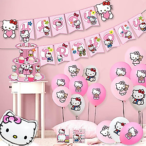 Kitty Party Supplies Decorations, 3 Tier Cupcake Stand, Birthday Dessert and Cake Display Stand for Birthday Party Decoration, Kitty Party Favors Decorations