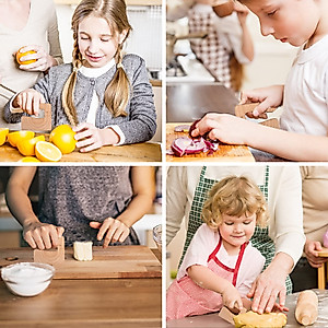 Ufandia Wooden Kids Knife, Children Kitchen Wooden Knife for Cooking Safe Kitchen Tools for Toddlers, Crocodile Wooden Knives for Cutting Fruits, Salad and Vegetables, Safe Knife for Kids Beginner