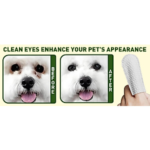 ORDORA PET Eyes Wipes for Dogs & Cats - Remove Tear Stain, Eye Debris, Discharge, Mucus Secretions - Chamomile Pet Cleaning Grooming Deodorizing Wipes for Eyes, Face - 50 Count