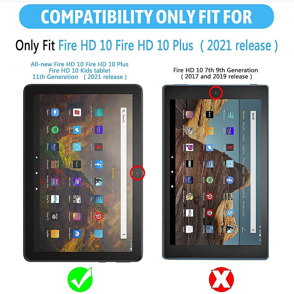 Macoku [2-Pack] Screen Protector for All New HD 10 2021 Release(11th Gen Tablet) Latest Model 1080P 10.1" Bubble-Free Tempered Glass, Full HD, 9H Hardness, Easy to Install