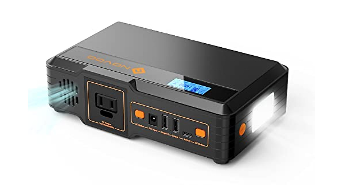 NOVOO 40000mAh Power Bank: 100W AC Portable Power Station