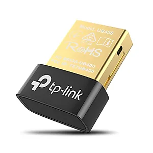 TP-Link UB400 USB Bluetooth Adapter for PC 4.0 Bluetooth Dongle Receiver Support Windows 10/8.1/8/7/XP (Renewed)