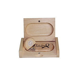 Custom Sympathy Condolence Gift 8GB Wood USB Flash Thumb Drive with Box for Loss of Loved One, Memorial Bereavement Gift 8GB USB Memory Stick for Loss of Father/Mother/Husband/Wife - 8GB Maple X 1PC