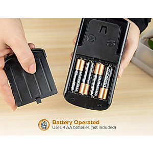 Bostitch Office Battery Pencil Sharpener, 4X Longer Cutter Life, Tip Saver Technology, Black (BPS4-BLK)