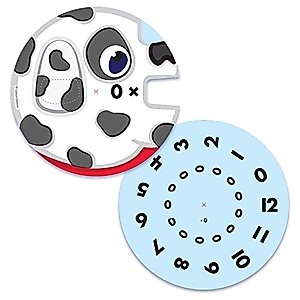 Carson Dellosa Ez-Spin Multiplication Math Cutouts, 18 Math Manipulative Cutouts for Bulletin Board & Classroom Décor, Math Classroom Cut-Outs, Multiplication Cutouts for Classroom Math Games