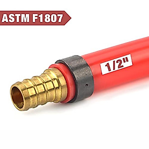 IWISS 1/2-Inch PEX Pipe Crimp Copper Rings, Skid-Proof, F1807 Standard-100pcs