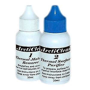 ArctiClean 60ml Kit 1 & 2 Thermal Grease Paste Compound Remover and Purifier