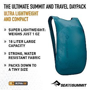 Sea to Summit Ultra-Sil Nano Ultralight Day Pack, 18-Liter, Dark Blue