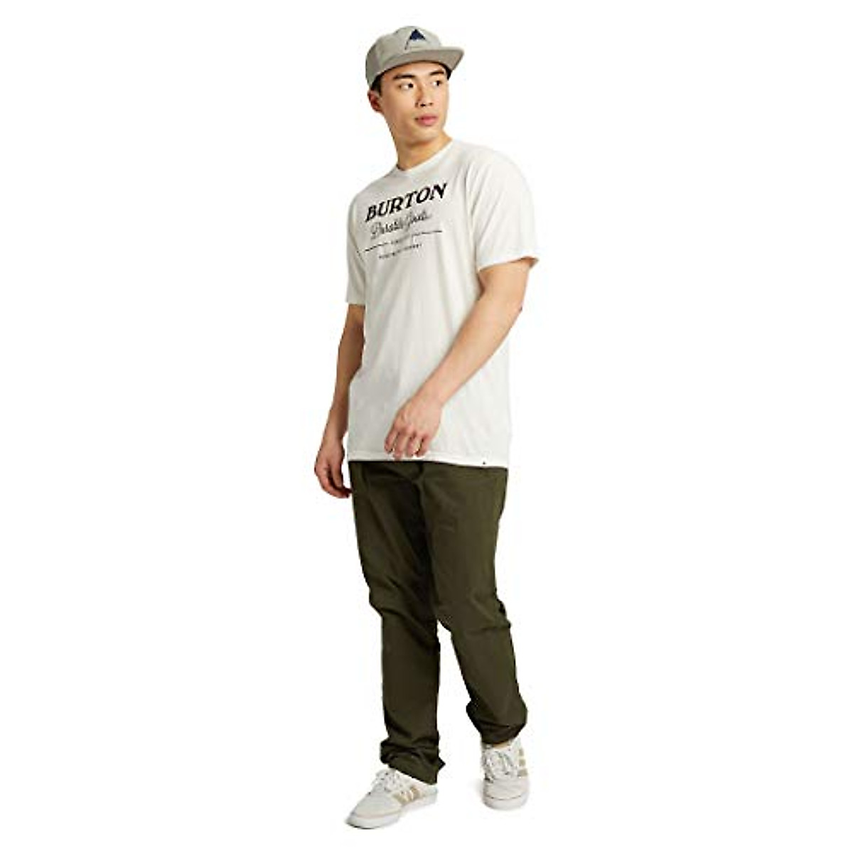 Burton Mens Durable Goods Short Sleeve Tee, Stout White New, Large