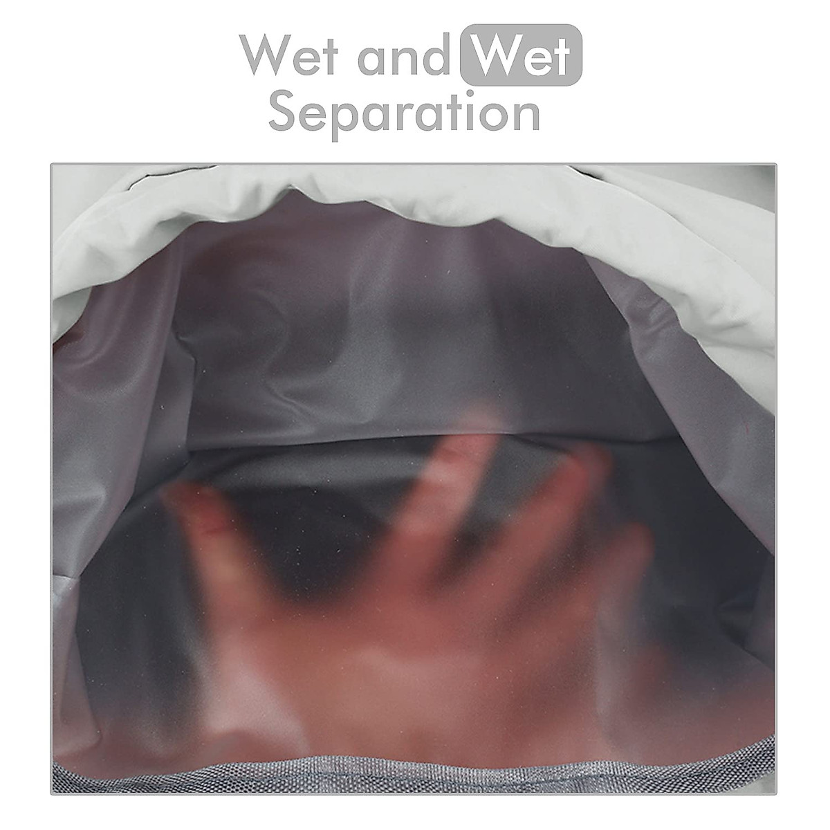 Drawstring Backpack Waterproof with Mesh PocketsString Bag Sackpack Nylon Gym Bag for Swim Sport Hiking Travel Beach,Lightweight Large,2