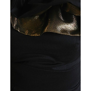 Jill Stuart Women's Taffeta One Shoulder Cocktail Dress Black