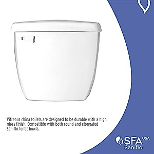 SANIFLO Toilet Tank - Residential - EPA Certified - White