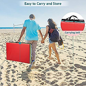 Exercise Mat, Gymnastics Mat Gym Mat 4x8x2 Thick Folding Panel Fitness Training Pad with Carrying Handles Fold Yoga Floor Tumbling Mat for Kids, Home, MMA, Martial Arts, Stretching, Aerobic, Workout