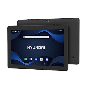 HYUNDAI HyTab Plus 10 Inch Tablet, IPS Display, 4G LTE (T-Mobile only), WiFi, FHD Android Tablet, 32GB Storage, 2GB RAM, Quad-Core Processor, 5000 mAh Battery, Android 11 Computer Tablets