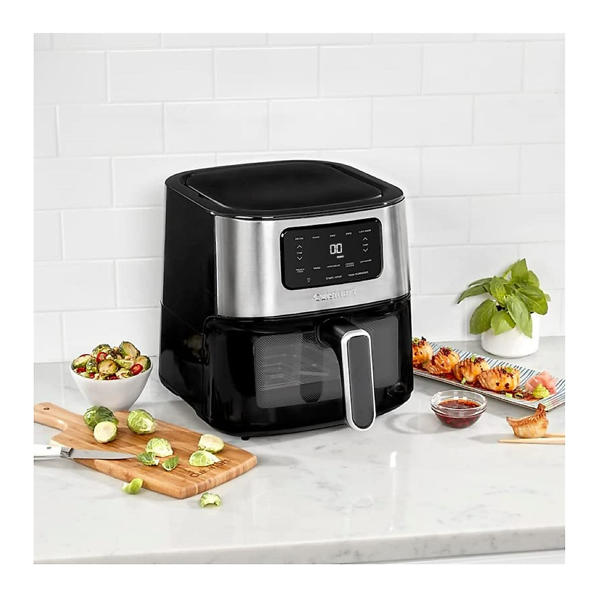 Cuisinart Air Fryer Oven – 6-Qt Basket Stainless Steel Air Fryer – Dishwasher-Safe Air Fryer Toaster Oven Combo with 5 Presets – Roast, Bake, Broil and Air Fry Quick & Easy Meals