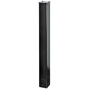Mail Boss 7506 Mail Manager Security Mailbox and 7121 Mounting Post, Black