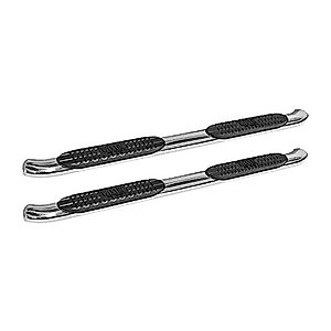 Westin 21-21680 Pro Traxx 4 Oval Nerf Step Bars fits 2007-2013 Silverado Sierra 1500 Ext. Cab (Excl. 07 Classic) 2007-2014 2500/3500 (Excl. 07 Classic, 11-14 Diesel) Polished SS 1 Pair