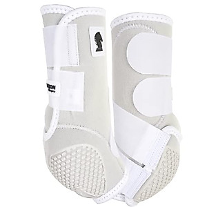 Classic Equine Flexion by Legacy2 Front Support Boots, White, Medium