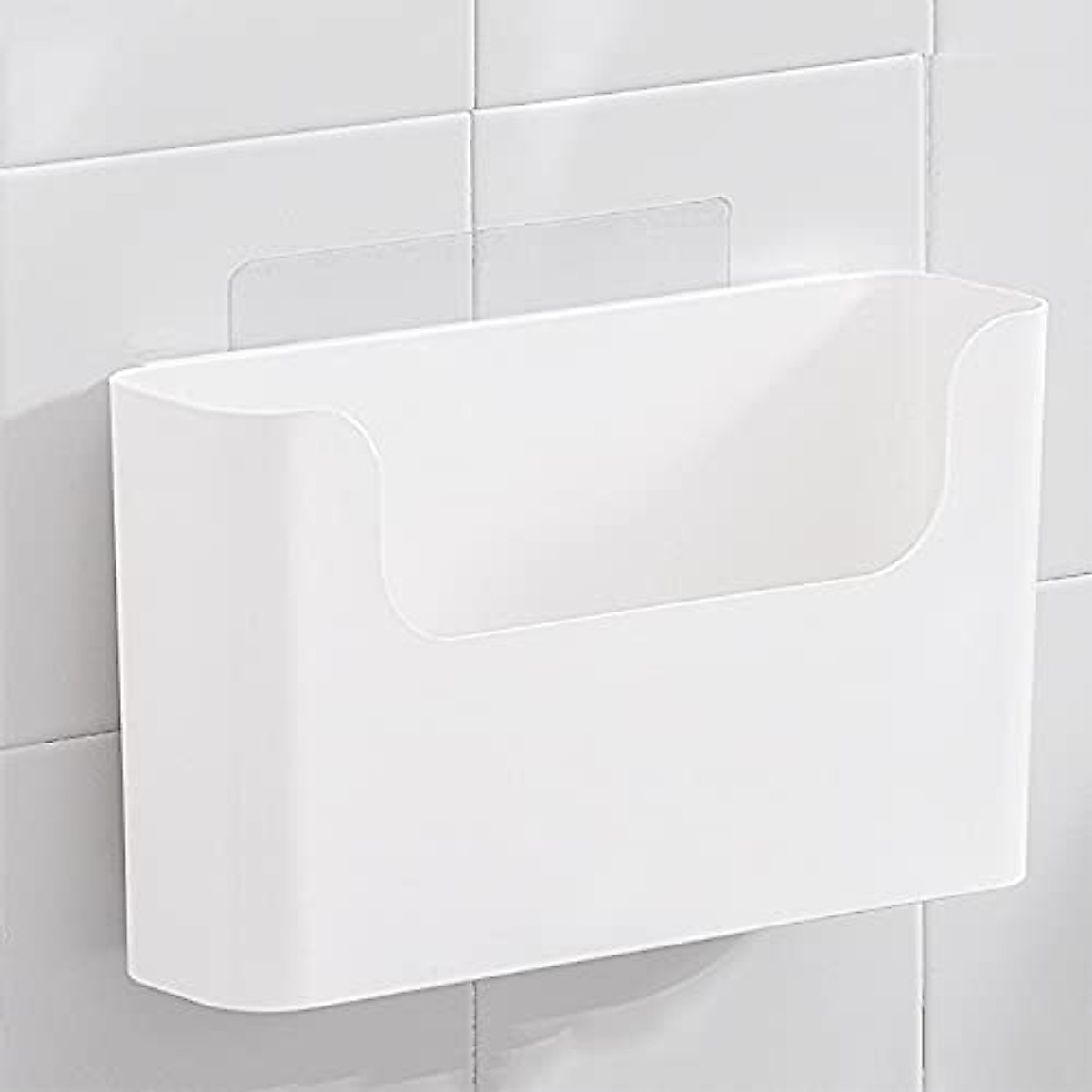 Bedside Bed Organizer Storage Rack Floating Wall Shelves Shelf Caddy, Stick On Wall Mounted Bedrooms, Bathrooms, Offices, Dormitories for Cosmetics, Books, Mobile Phones and Other Supplies-M