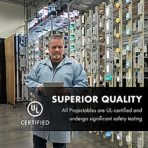 Projectables Disney Princess LED Kids Night Light, Projector, Plug-In, Dusk-to-Dawn Sensor, Belle, Jasmine, Ariel, Moana, Tiana & Mulan, Pink, 11738