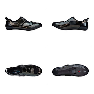 SHIMANO SH-TR901 Pro Triathlon Racing Shoe Dedicated to Speed and Efficiency, Black Pearl, 12-12.5 Men (EU 48)