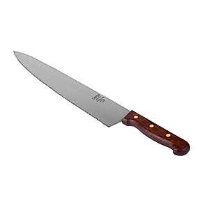 Capco 4212-12, 12-Inch Chef’s Knife with Serrated Edge, Stainless Steel Blade