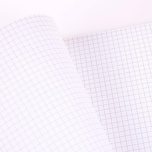 KAISA Composition Notebooks, Graph Ruled, 9-3/4" x 7-1/2" Quad Ruled, Black Marble Covers Composition Notepads Journal Notebooks 100 Sheets 4 Pack