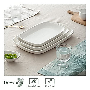 DOWAN Bundle - Ceramic Baking Dish and Serving Platter Set