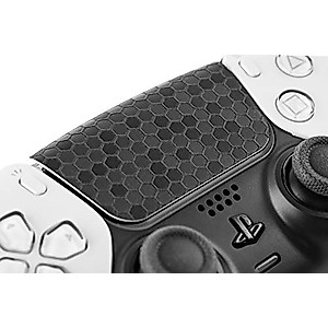 TouchProtect Black Hex Pro Bundle for PS5 | Dualsense Edge & Standard Dualsense Textured Trackpad Skin Combo Pack.