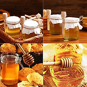 24 Pcs Honey Dipper Sticks, 3 inch Mini Wooden Honeycomb Stick, Small Honey Spoons Stirrer Stick for Honey Jar Dispense Drizzle Honey and Wedding Party Favors Gift