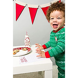 Pearhead Christmas Cookies for Santa Plate, Milk Jug and Dear Santa Notepad Set, Holiday Home Decorations, Christmas Eve Family Traditions, Christmas Gift Ideas For Kids, 3 Piece Set