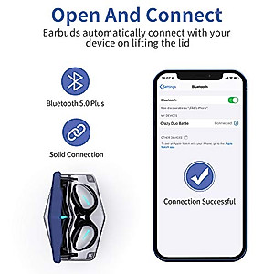 iWALK CrazyDuo Battle Gaming Earbuds with Long Battery, Earbuds for Phone Calls, 40ms Low Latency, Game-Audio Mode & MEMS Mics, 30H Playtime, IPX5 Stereo Earphones for Gaming/Sports/Work