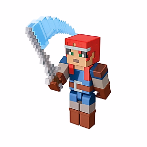 Mattel Minecraft Dungeons 3.25-in Valorie Collectible Battle Figure and Accessories, Based on Video Game, Imaginative Story Play Gift for Boys and Girls Age 6 and Older