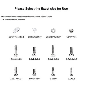 Sunglasses Eyeglasses Repair Kit, 1100PCS Tiny Stainless Steel Screws and 5 Pairs Nose Pads with Micro Screwdriver Tweezer for Watch Clock Spectacle Eye Glass Repair