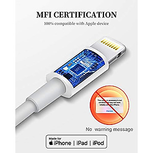 Apple iPhone Charger Cable, 2 Pack Original USB to Lightning Cable Apple MFI Certified 6 Ft, Fast iPhone Charging Cord for iPhone 11/11Pro/11Max/ X/XS/XR/XS Max/8/7/6/5S/SE/