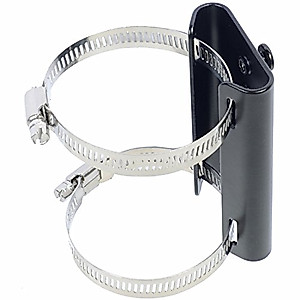 VideoSecu Pole Mounting Bracket for Security Camera Housings CCTV Security Cameras Wall Mount Bracket, TV Monitor or DVD, Compatible with TV Mount or DVD Mount A3H