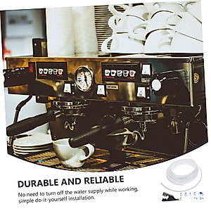 Angoily 1 Set Ice Machine Accessories Refrigerator Water Supply Kit Water Connection Kit 1/4 Tubing Water Line Splitter Fridge Water Line Kit Fittings Ao Cooler White Hose Water