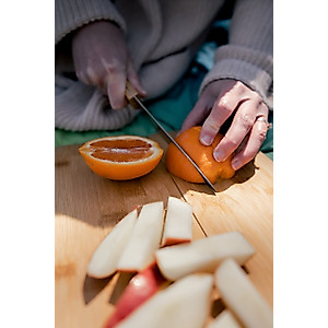 ust pack along cutting board with knife made of bamboo for portable food preparation with moisture resistant and eco friendly design for camping and everyday use