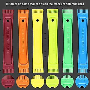 puxyblue FCR6 Fin Comb Tool Set For AC Fin Comb Straighten Evaporator Condensor