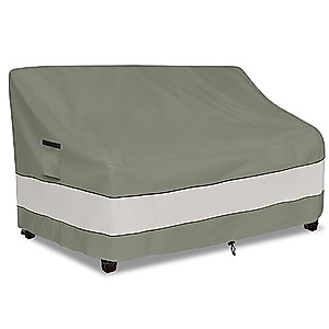 Outdoor Sofa Cover,Patio Loveseat Cover,2-Seater Sofa Cover,Waterproof Heavy Duty Patio Furniture Covers,58W x 32.5D x 31H Inches