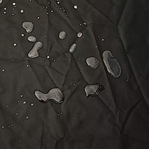 SUNSURE Washing Machine Cover Dustproof Waterproof Black Top Load Machine Protection Cover Dryer Cover for Indoor/Outdoor Top Load Washer Parts & Accessorie (XL-22.5x24.5x37.5inch)