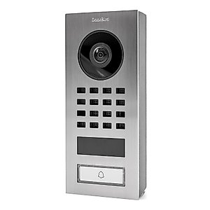 DoorBird IP Video Door Station D1101V Surface-Mount, Stainless Steel V2A, Brushed, Surface-mounting POE Video Doorbell