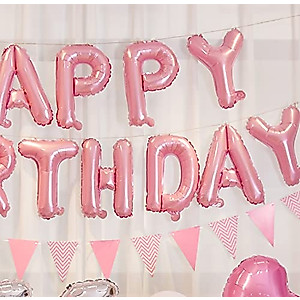 30th birthday decorations for women 30 happy birthday balloons letters pink balloon banner party Supplies for girls